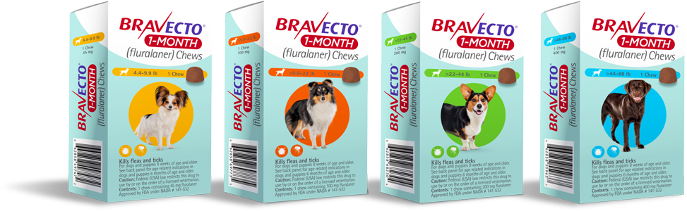 BRAVECTO® 1-MONTH Chews for Dogs and Puppies - Merck Animal Health USA