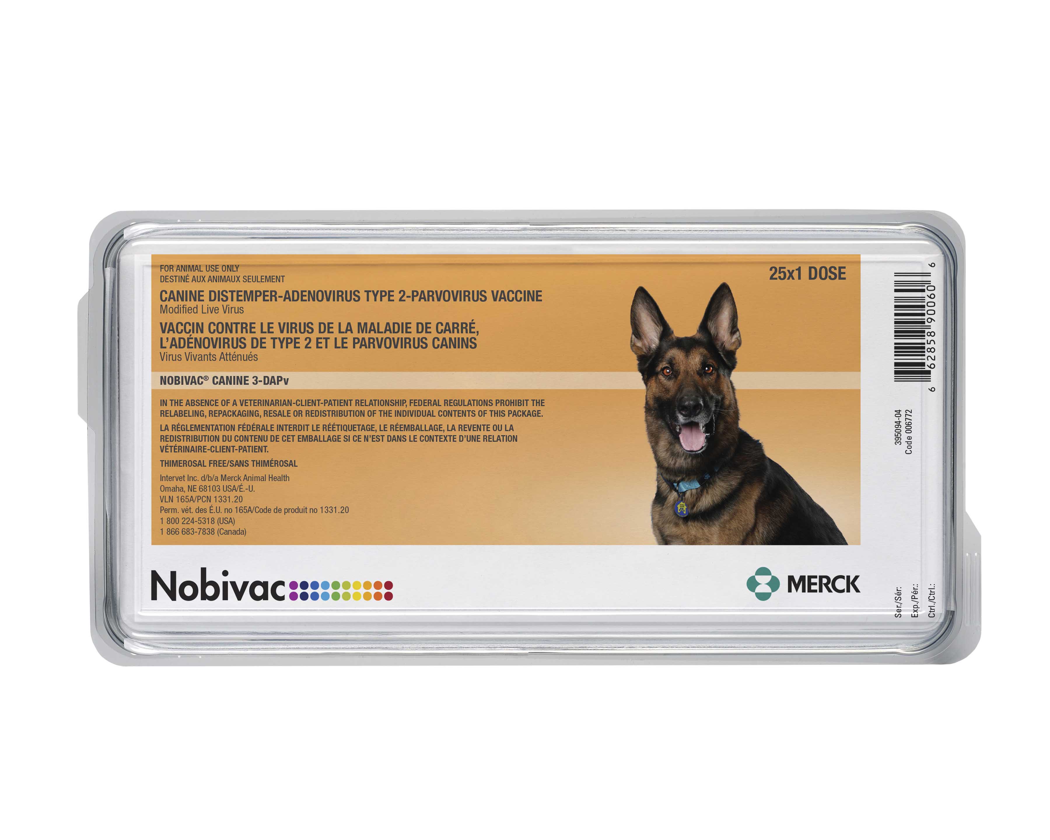 NOBIVAC® Canine 3-DAPv | Merck Animal Health USA